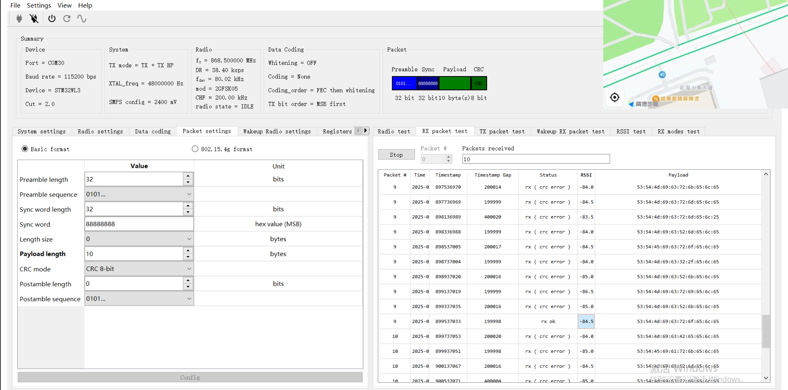 Solved: About the radio frequency parameters and distance ... - STMicroelectronics Community