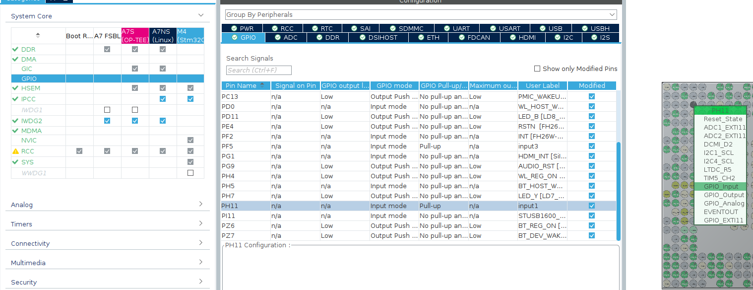 Configure Pin As Gpio Input In Stm32mp1 Stmicroelectronics Community