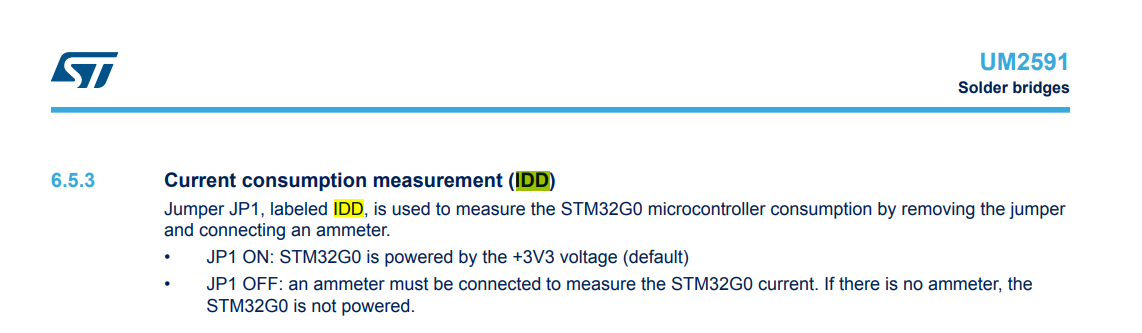 Solved: STM32G030F6 MCU : Shutdown mode - STMicroelectronics Community