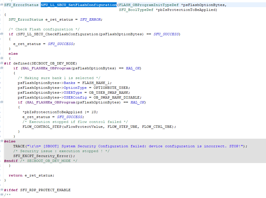 Solved: SBSFU on STM32H743 SWAP_BANK - STMicroelectronics Community