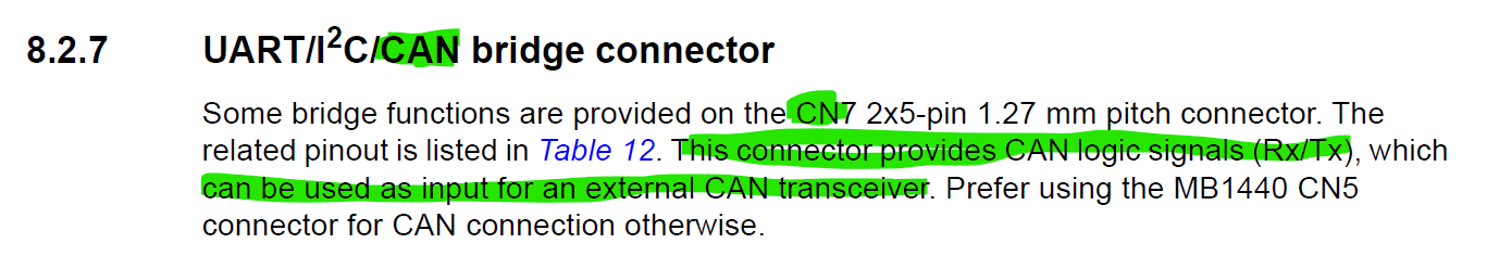 Solved: STLINK-v3 + CANbus transceiver wiring? - STMicroelectronics Community