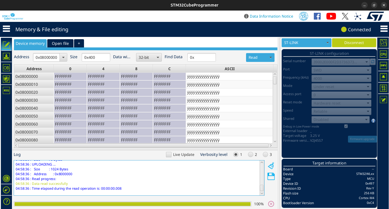 Solved: STM32CubeProgrammer fatal Java error with LSM100A ...