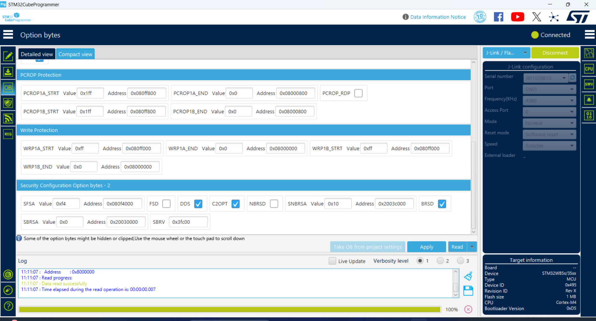 FUS and Wireless Stack Programming Error - STMicroelectronics Community