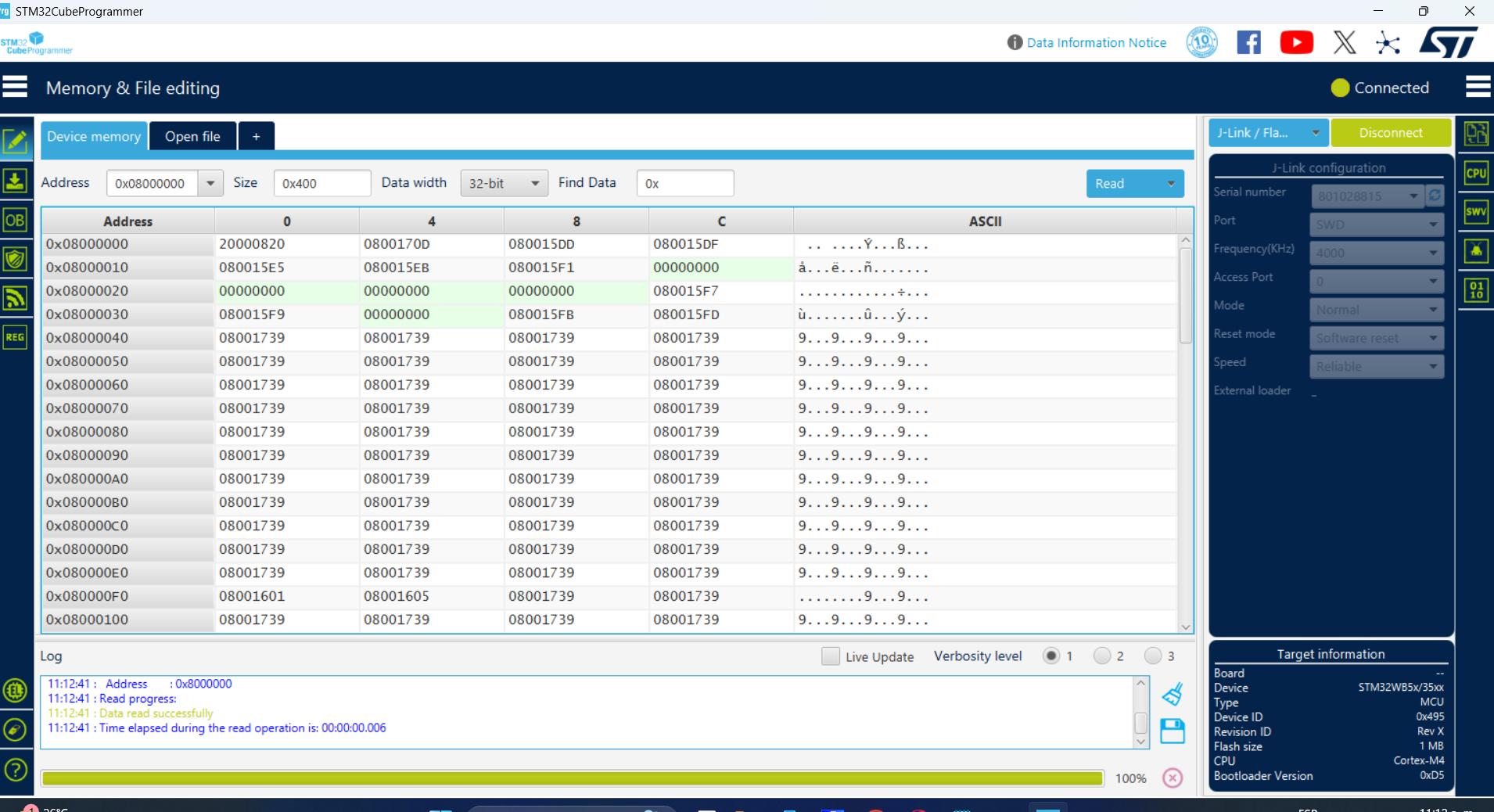 FUS and Wireless Stack Programming Error - STMicroelectronics Community