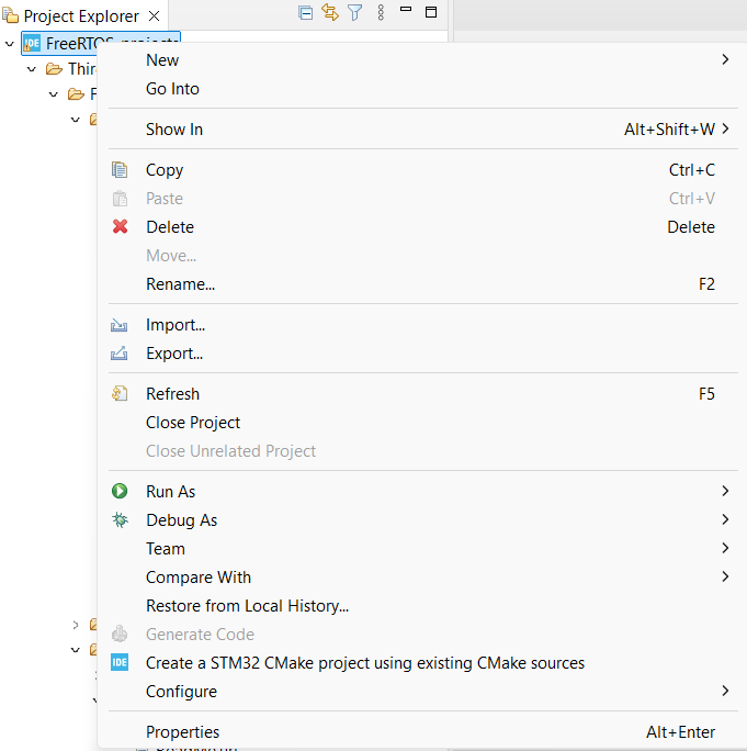 Not able to build project - STMicroelectronics Community