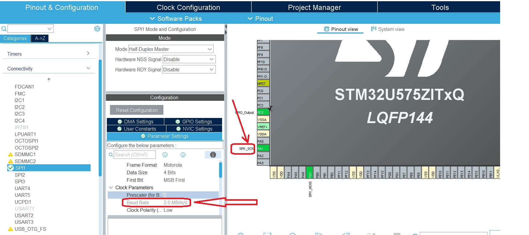 Solved: SPI as master and FPGA as slave for some bits - STMicroelectronics Community