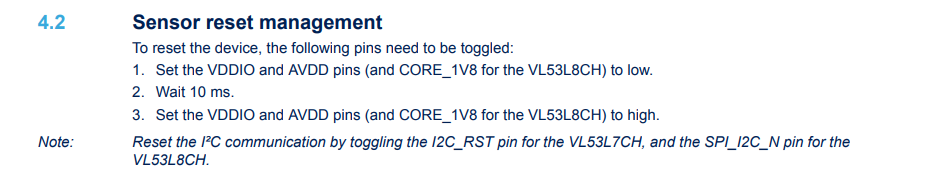Solved: VL53L8CHV0GC/1 API/Software Reset - STMicroelectronics Community