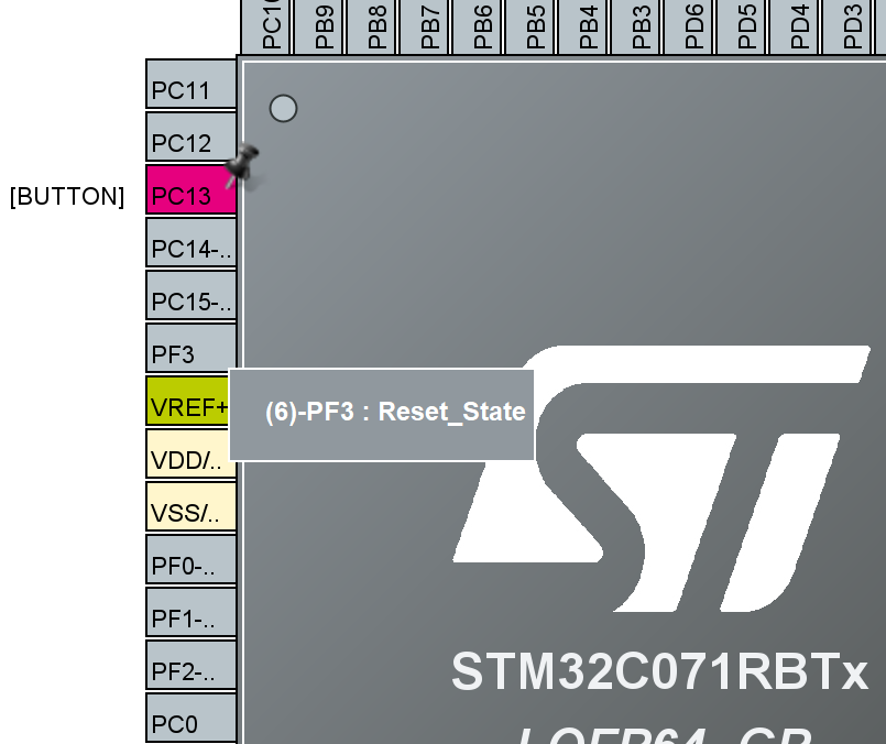Solved: STM32C071 LQFP 32pin, need some help for first tim... - STMicroelectronics Community