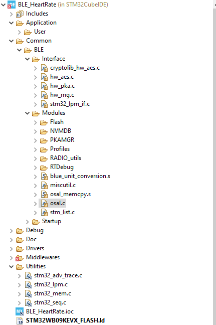 Solved: No file/directory on example - STMicroelectronics Community
