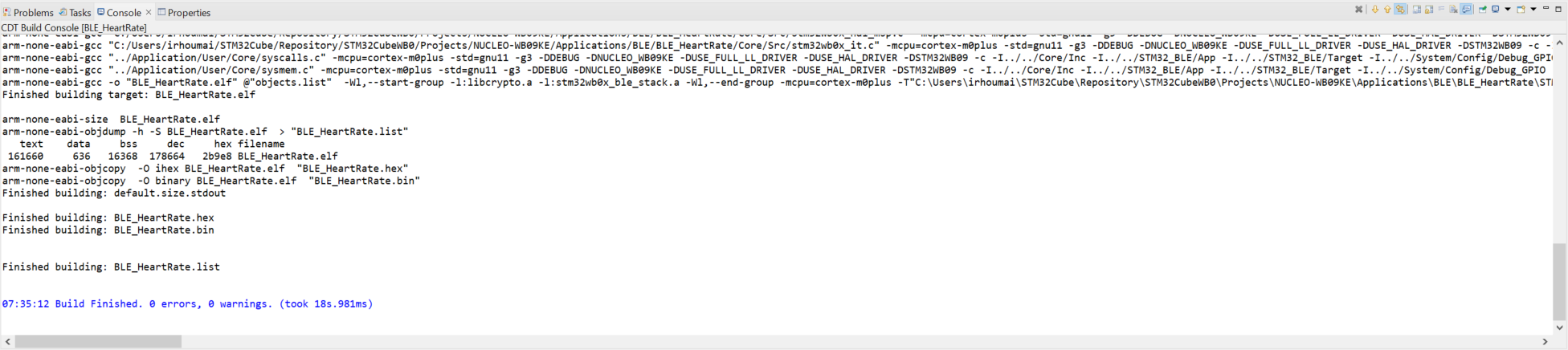 Solved: No file/directory on example - STMicroelectronics Community