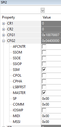 Solved: LL_SPI_SetMode to configure SPI2_CFG2 Master bit n... - STMicroelectronics Community