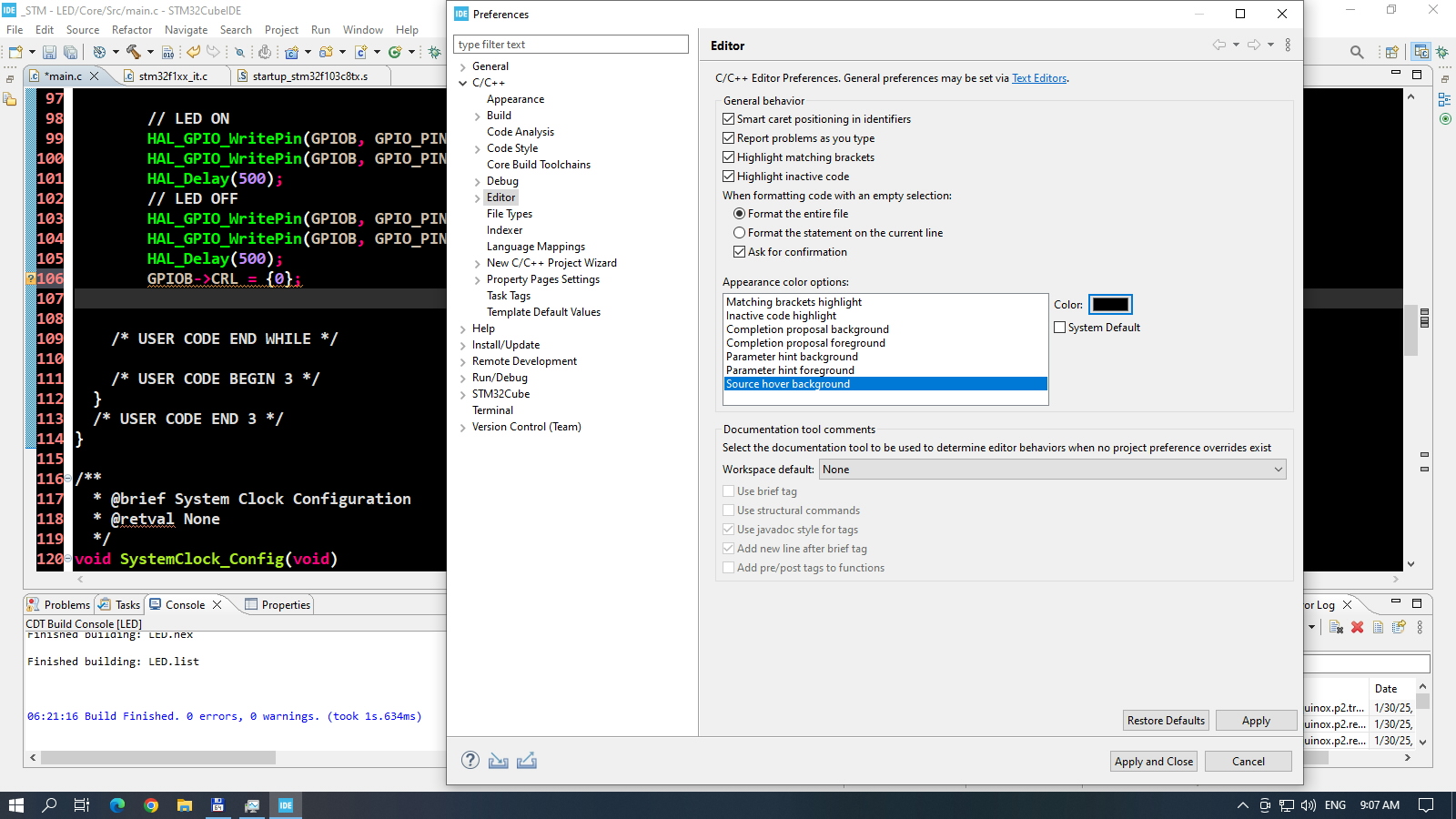Change colors of context help window. How to ? - STMicroelectronics Community