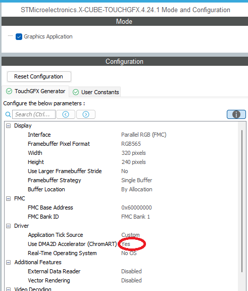 Weird horizontal artifacts in touchGFX buttons - STMicroelectronics Community