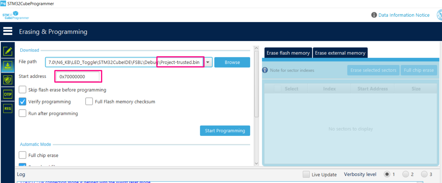 How to create an STM32N6 FSBL load and run - STMicroelectronics Community
