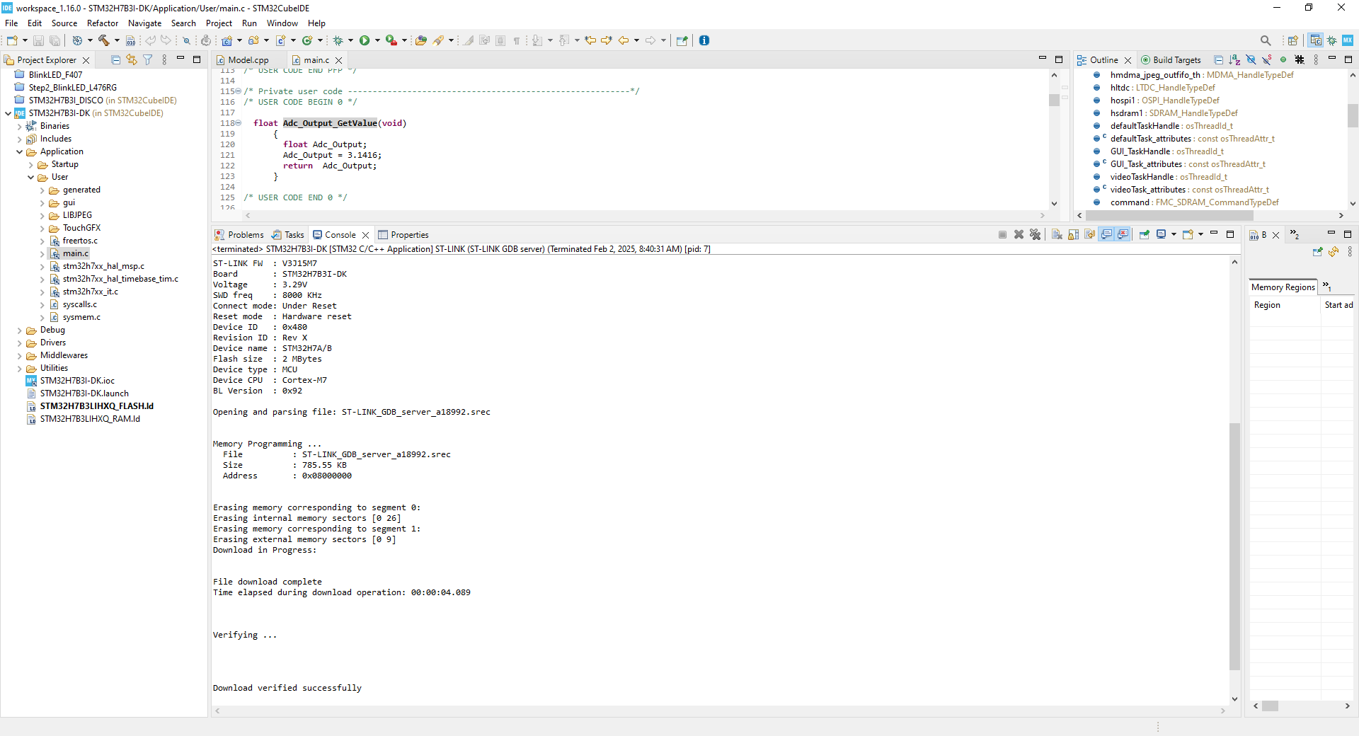 TouchGFX_STM32H7B3I-DK_Build Errors - STMicroelectronics Community