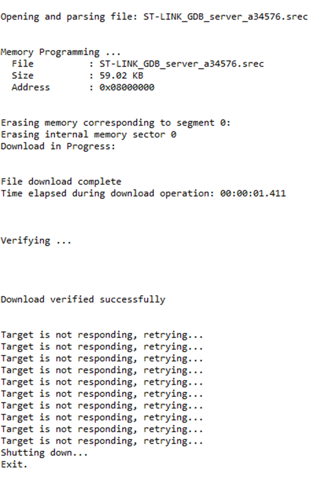Solved: Debugging STM32H735G-DK: "No device found on targe... - STMicroelectronics Community
