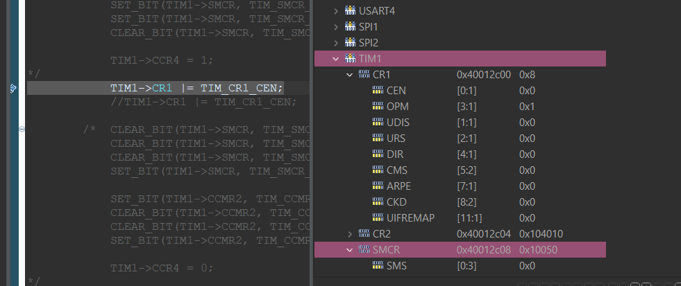 Solved Timer 1 Retriggerable One Pulse Mode Stmicroelectronics Community