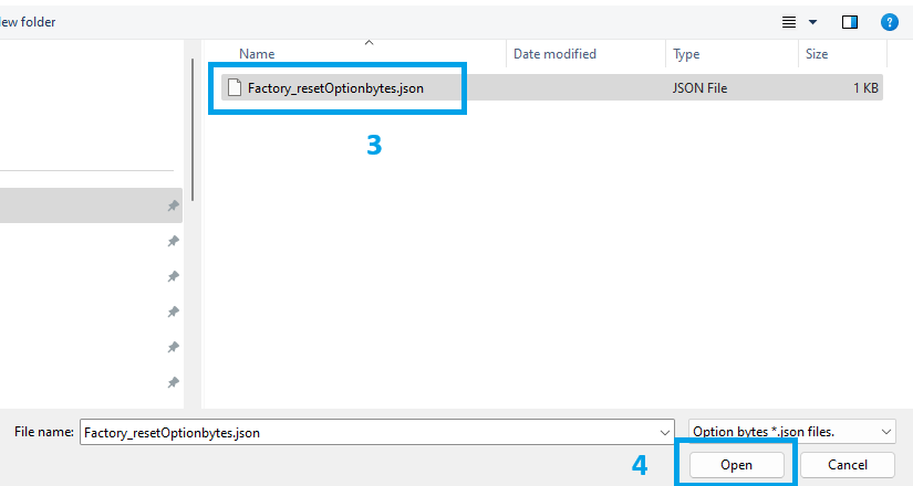 Restoring The Stm32 Option Bytes To Their Factory Stmicroelectronics Community